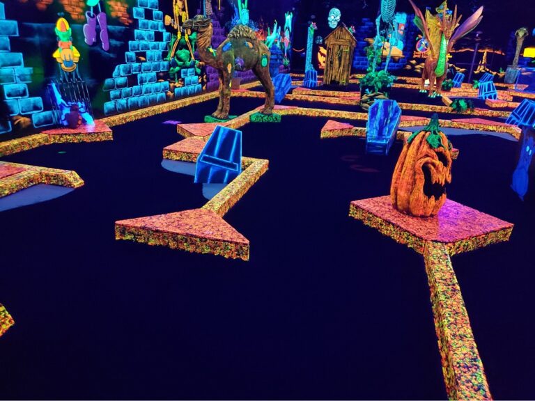 Glow-in-the-Dark Mini Golfing Adventure At Monster Mini Golf